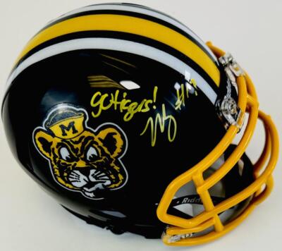 MARQUIS JOHNSON SIGNED MISSOURI TIGERS SAILOR MINI HELMET MIZZOU ...