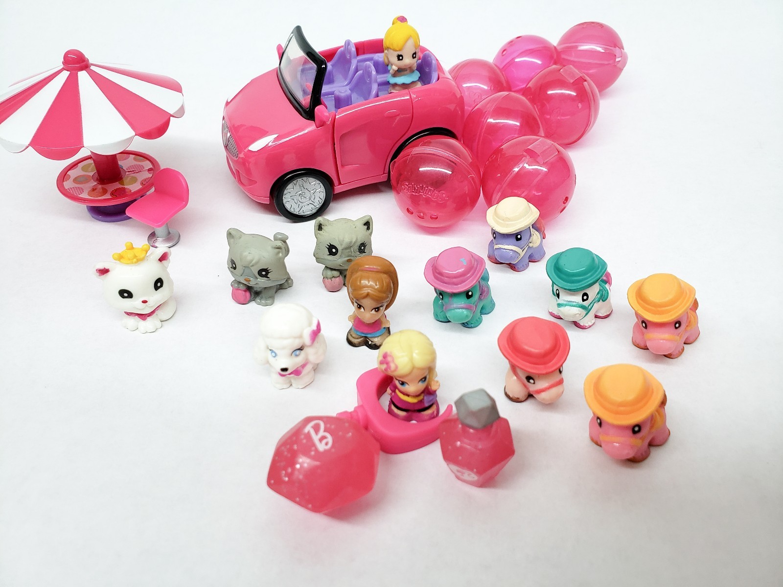 Squinkies Barbie Dream Car Mini Playset 13 Squinkies Included 2011 Blip ...