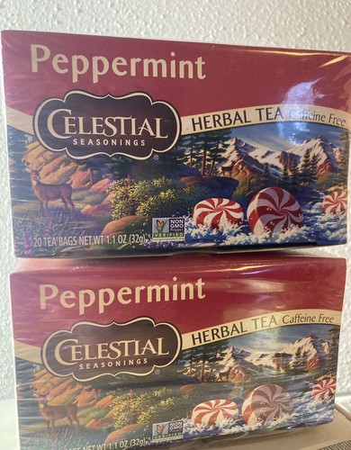 Peppermint Celestial Herbal Tea Caffeine Free- Pack Of 2- Free Shipping ...