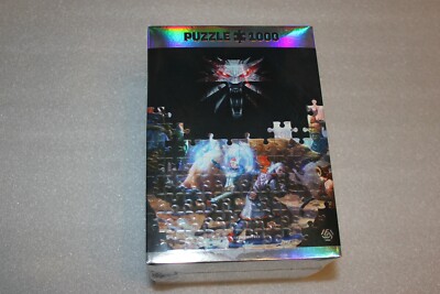 WITCHER PUZZLE GERALT & TRISS BATTLE NEW SEALED 1000 PUZZLE | eBay ...