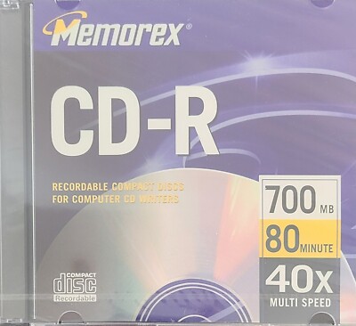Memorex- CD-R 700MB 80 Min Recordable 40x multispeed- NEW/sealed- Lot ...
