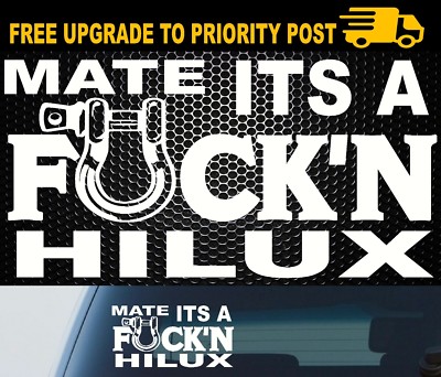 For Toyota HILUX Sticker Decal Funny MUD 4x4 4WD Car Ute | eBay Australia