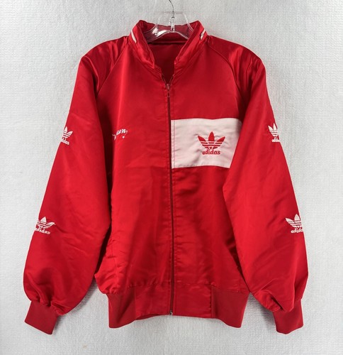 Adidas Satin Jacket RUN DMC Size Medium Vintage 80s Please Read | eBay