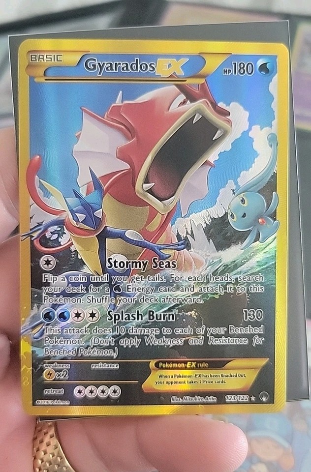 Gyarados EX 123/122 XY Breakpoint Secret Rare Full Art Pokemon Card NM ...