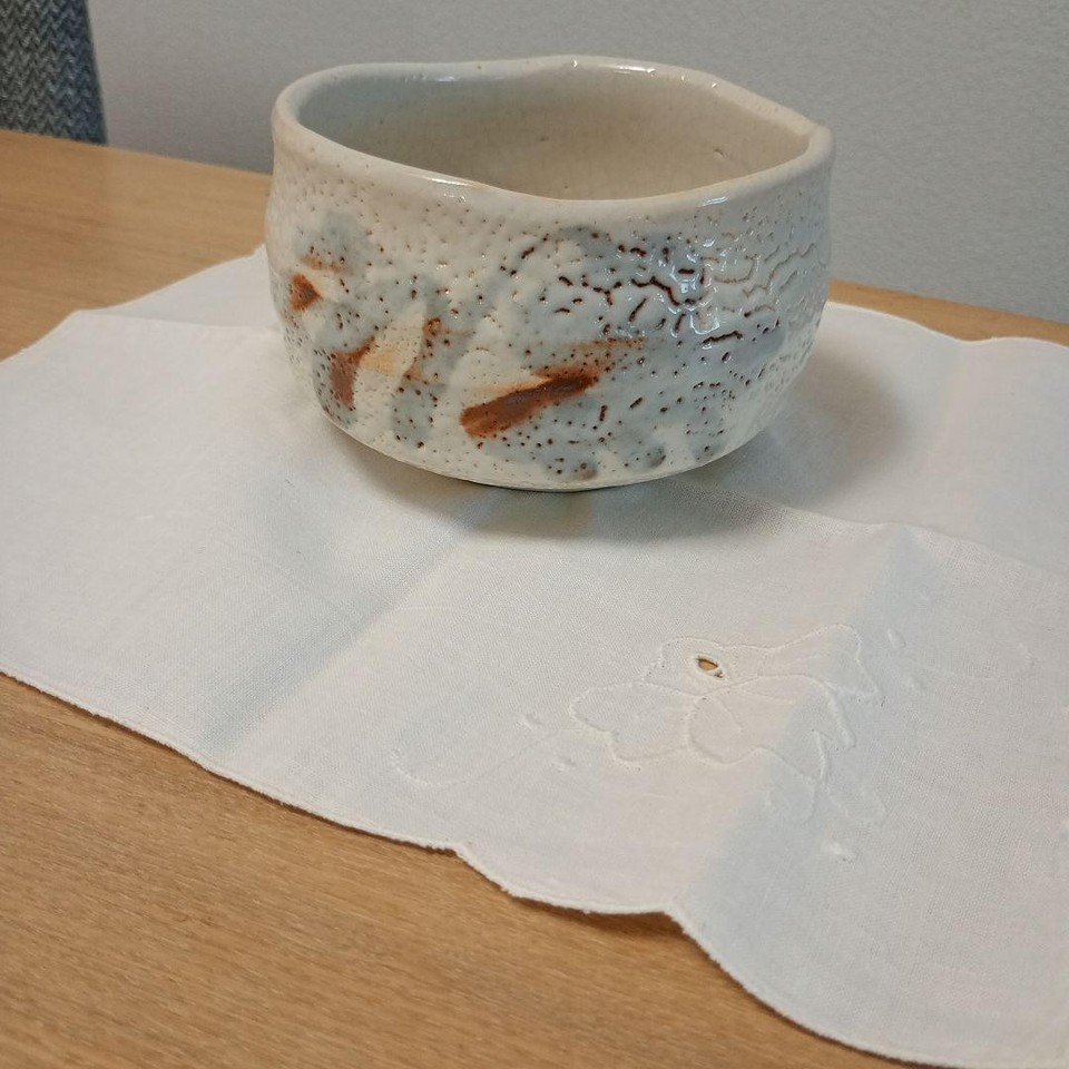 Shino tea bowl Mino ware tea ceremony Matcha tea bowl "Hide" | eBay