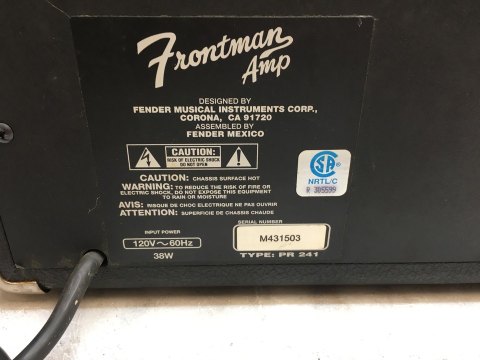 Fender Frontman Series PR 241 38 Watts Electric Guitar Amplifier In ...