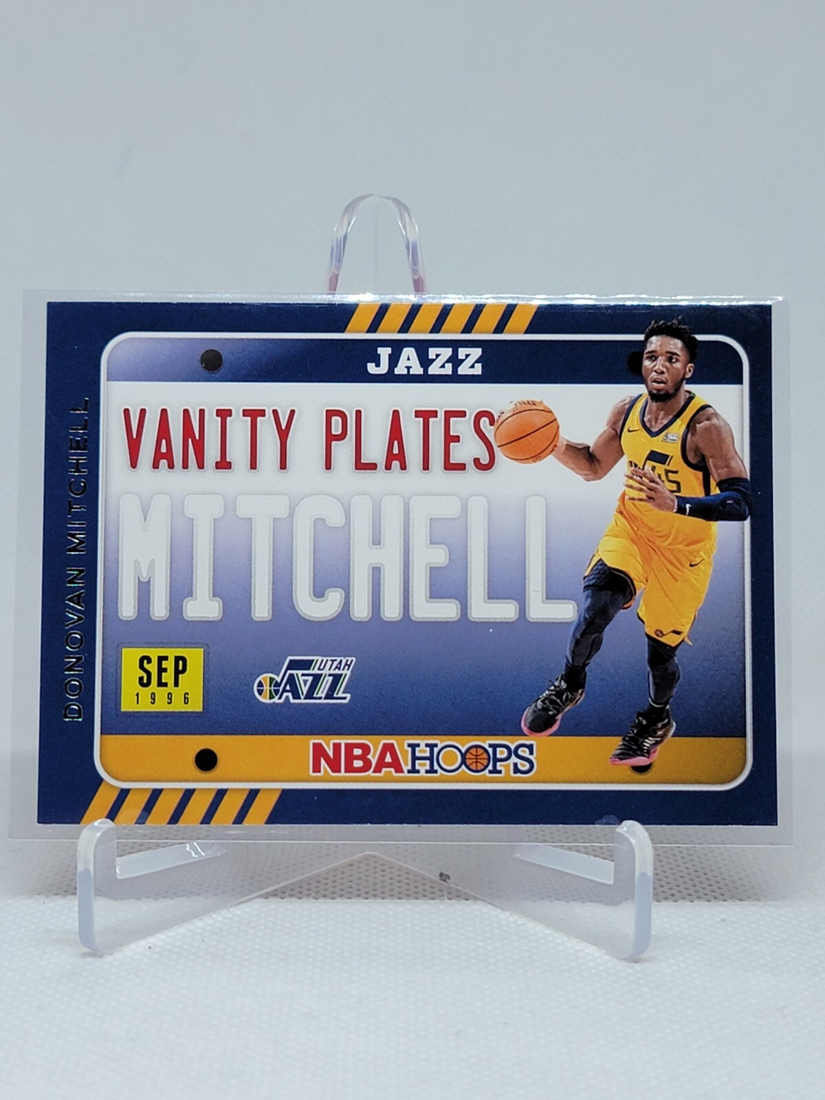 2020-21 Panini NBA Hoops Vanity Plates #13 Donovan Mitchell Jazz D1B | eBay
