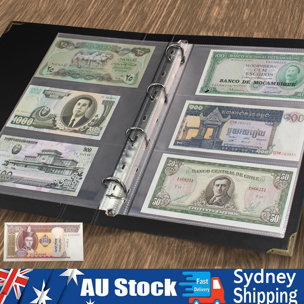 Currency Page Money Banknote Album Book Collection Paper Money Sheet ...