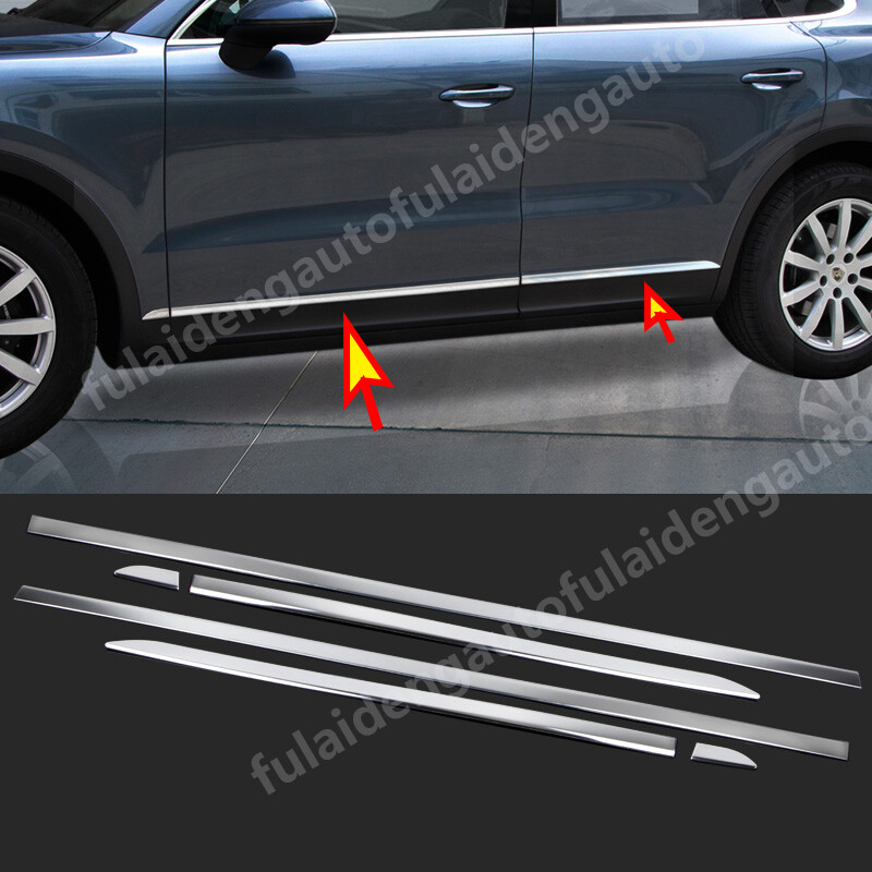 For Porsche Cayenne 2019-2022 stainless Side Body Door Moulding Lid ...