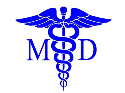 Caduceus MD Symbol Vinyl Decal Medical Doctor Physician Sticker Medical ...