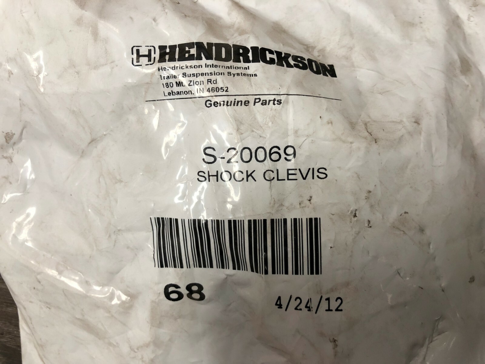 HENDRICKSON S-20069 SHOCK CLEVIS | eBay