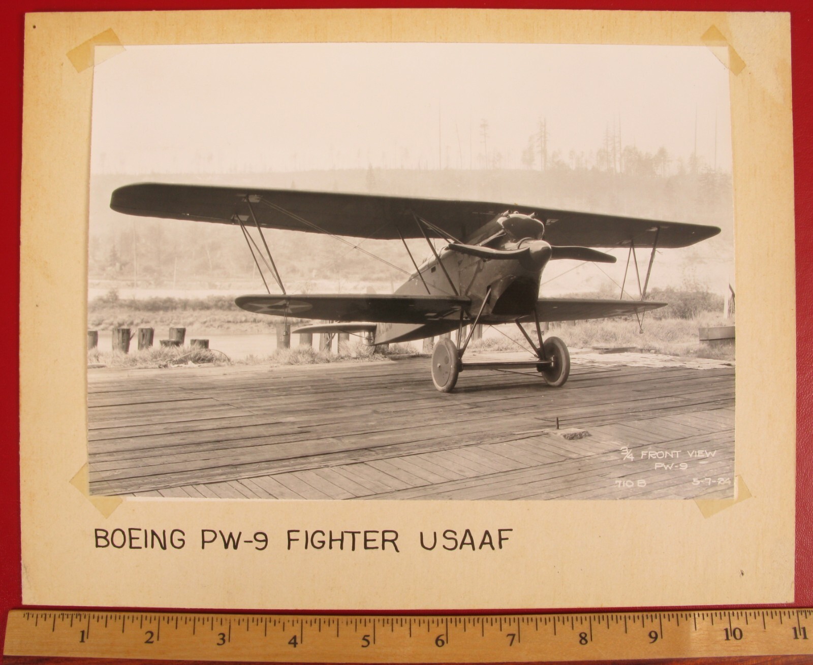 VINTAGE PHOTOGRAPH BOEING PW-9 USAAF MILITARY FIGHTER AIRPLANE BIPLANE ...