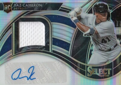 Daz Cameron 2021 Panini Select Silver Auto Relic Rookie Card #RJA-DA ...