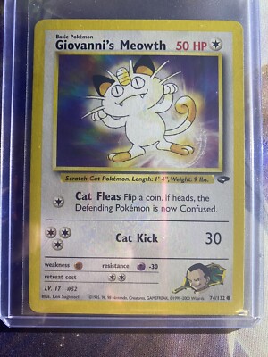 Giovanni's Meowth - 74/132 - Gym Challenge - Common Pokemon NM | eBay