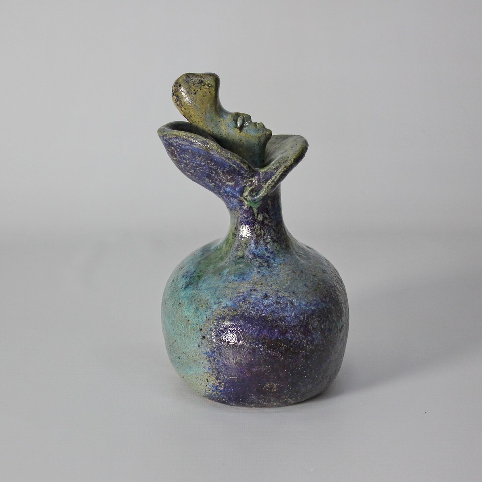 Art Statue Vase. Creative Sculpture Vase. Female figure vase. Female ...