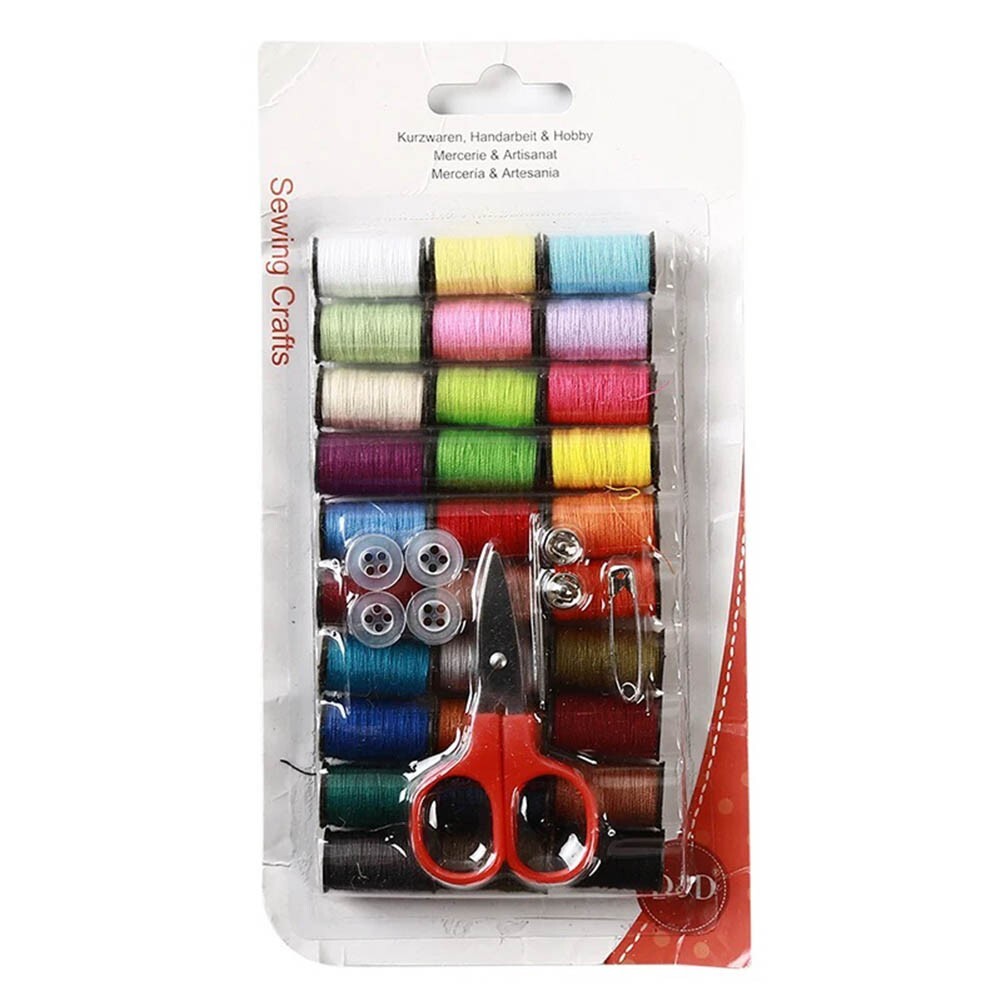 Comprehensive DIY Hand Sewing Tool Set Includes 30 Durable Polyester ...