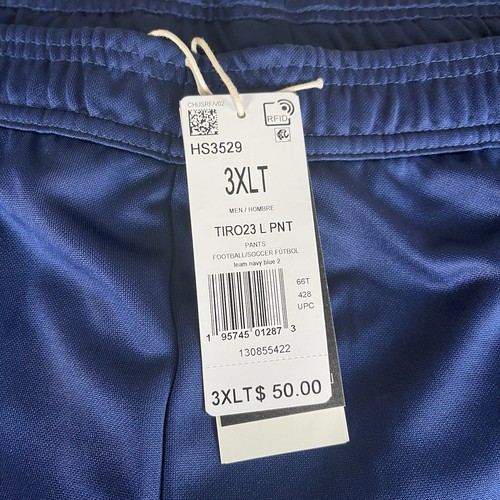 Adidas Tiro 23 League Pants Triple 3 Stripe NAVY BLUE HS3529 Men’s 3XLT ...