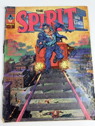 The SPIRIT # 3 WARREN MAGAZINE August 1974 WILL EISNER ART 8 STORIES | eBay