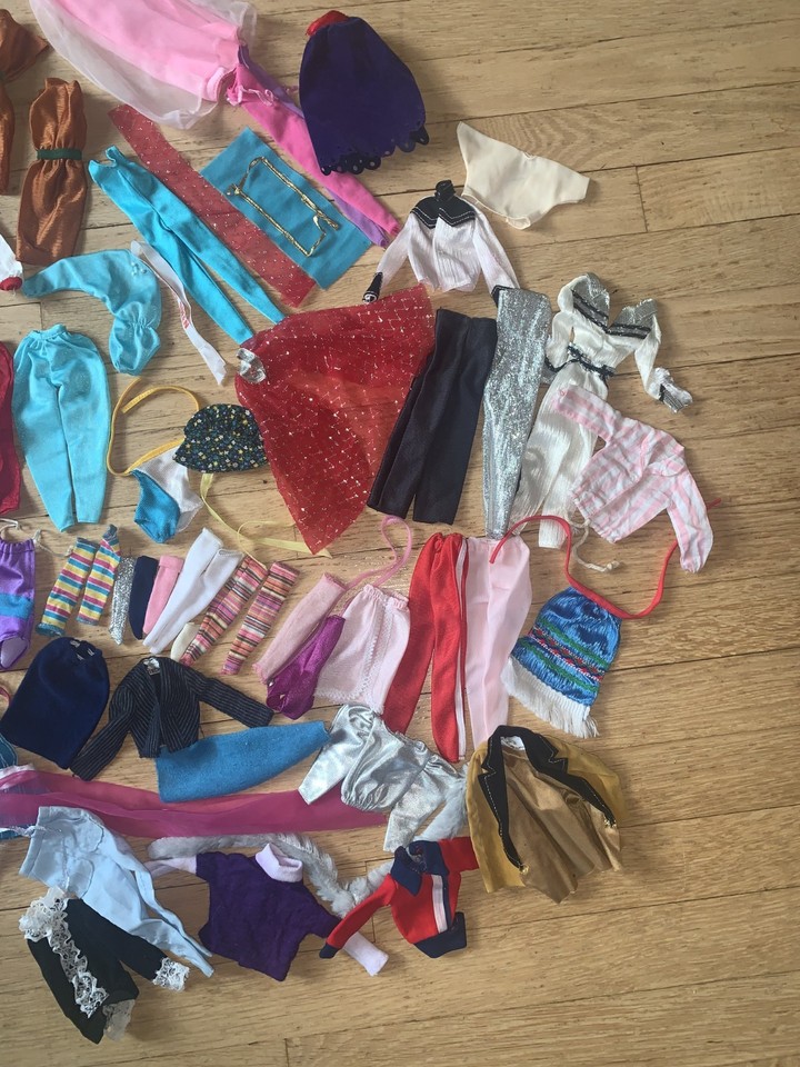 Vintage Barbie Jordache Clone Clothes Hats Accessories Lot | eBay