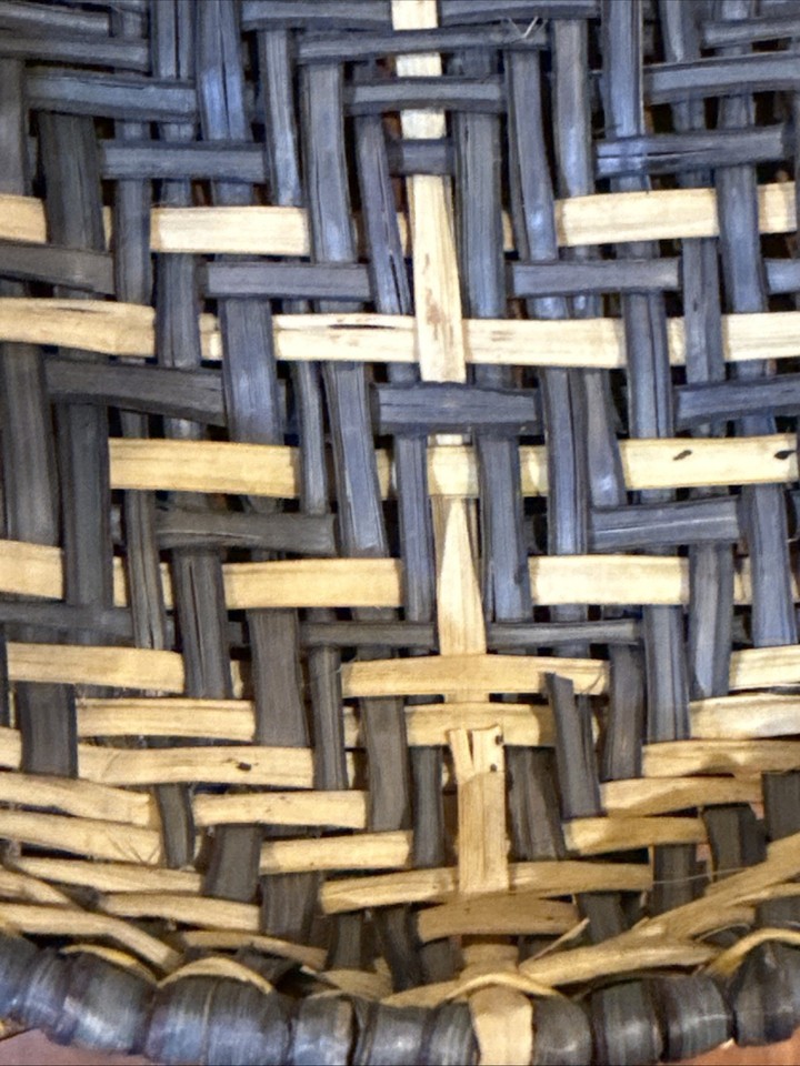 Fine Vintage Hopi Sifter Basket Blue Natural Yucca Native American ...