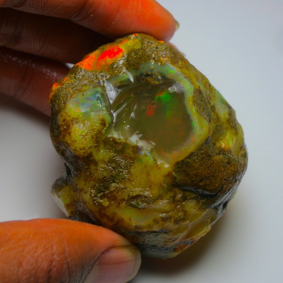 Large Opal Rough 348.70 Carat Natural Ethiopian Oil Opal Raw, Fire Opal ...