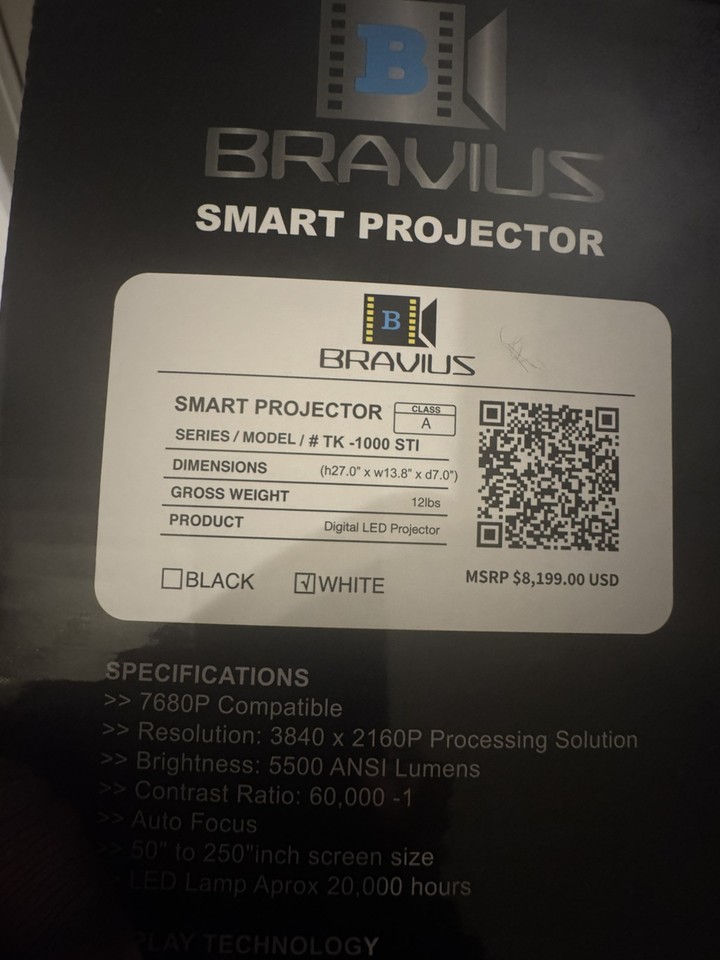 Bravius Smart Projector | eBay