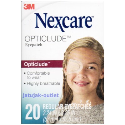 Nexcare 3M Opticlude Orthoptic Eye Patch Regular Size 1 Box 20 Pcs ...