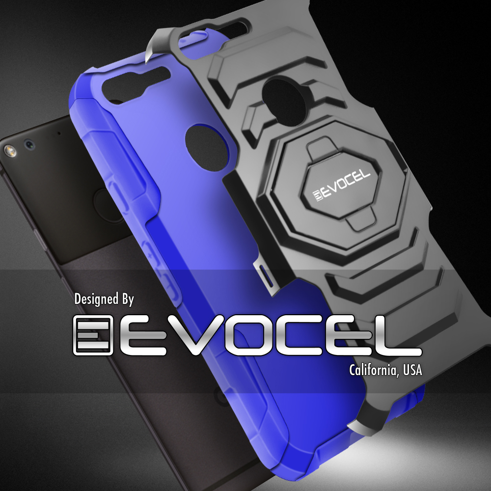 Google Pixel Case, Evocel Dual Layer Case w/ Belt Clip & Kickstand | eBay