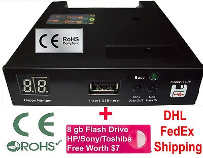 Floppy Drive to USB Converter Sodick WireCut EDM +16gb Flash (1.44 MB ...