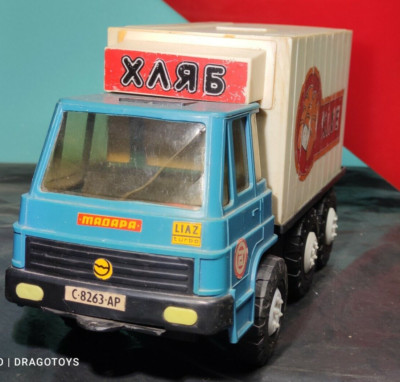 VINTAGE TRUCK BRED DELIVERY TRANSPORTER TOY 'LIAZ' USSR BULGARIA SOVIET ...