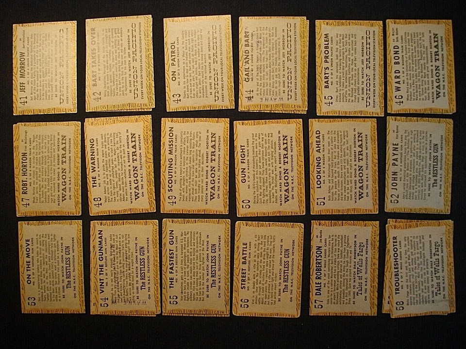 1958 Topps TV WESTERNS cards QUANTITY U PICK READ DESCRIPTION FIRST B4 ...