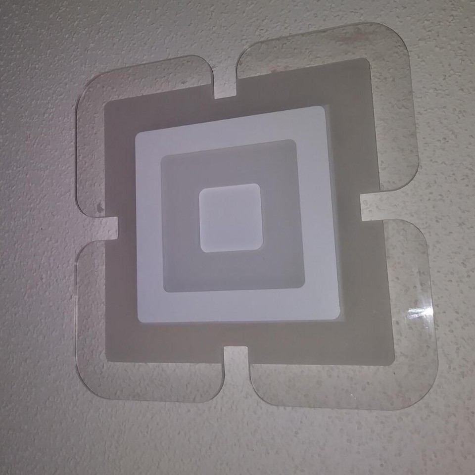 Square LED Ceiling Light Flush Mount Kitchen Bedroom Down Lighting ...