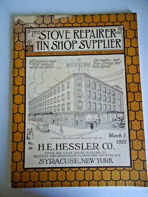1925 Hessler Tin Shop Stove Repair Catalog Tinsmith / Tools /Hardware ...