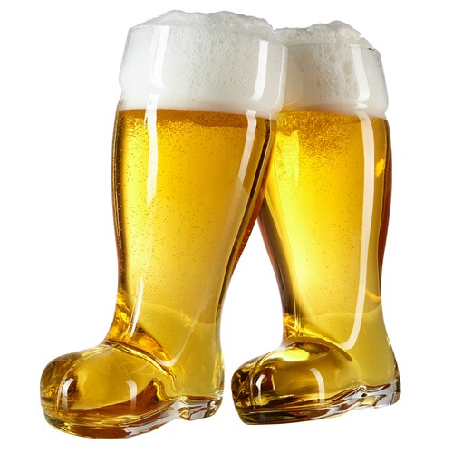 2 Liter Extra Large Clear Beer Boot Drinking Glasses, Beer Glasses, Set ...