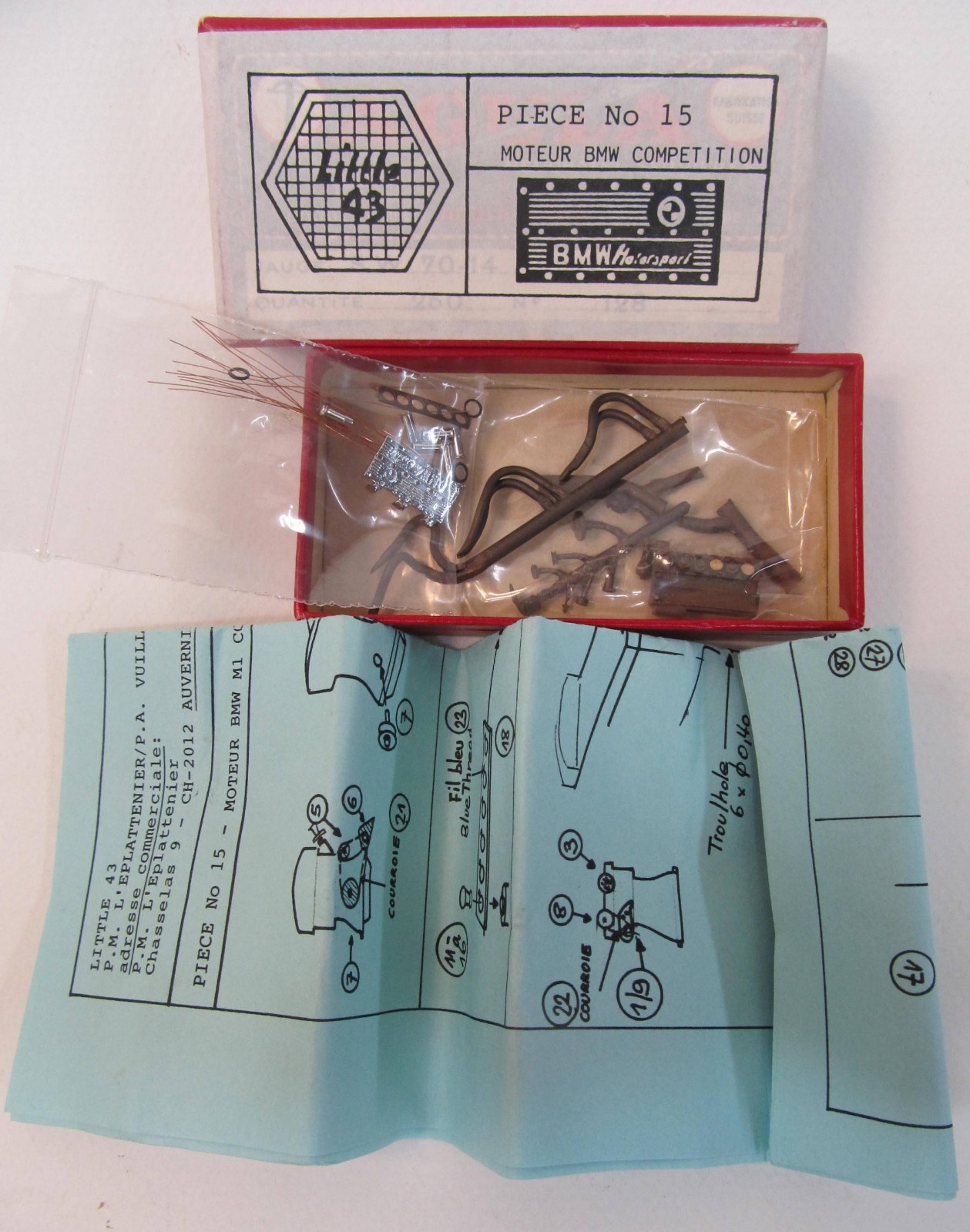 1:43 scale Little 43 BMW COMPETITION MOTOR multi media DETAILED mint in ...