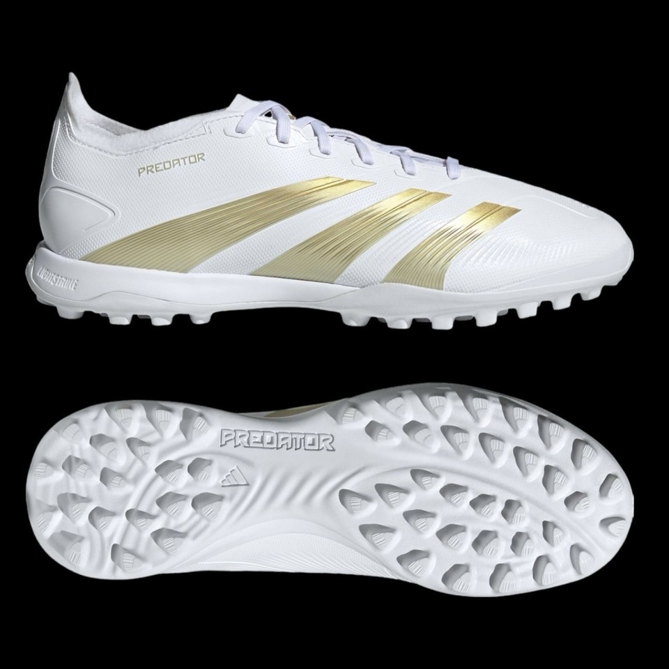 Adidas Predator League TF Men's Turf Soccer Cleats White Shoe Football ...