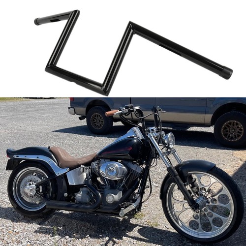 Motorcycle 8" Rise Z-Bars 1" Handlebar For Harley Softail Sportster ...