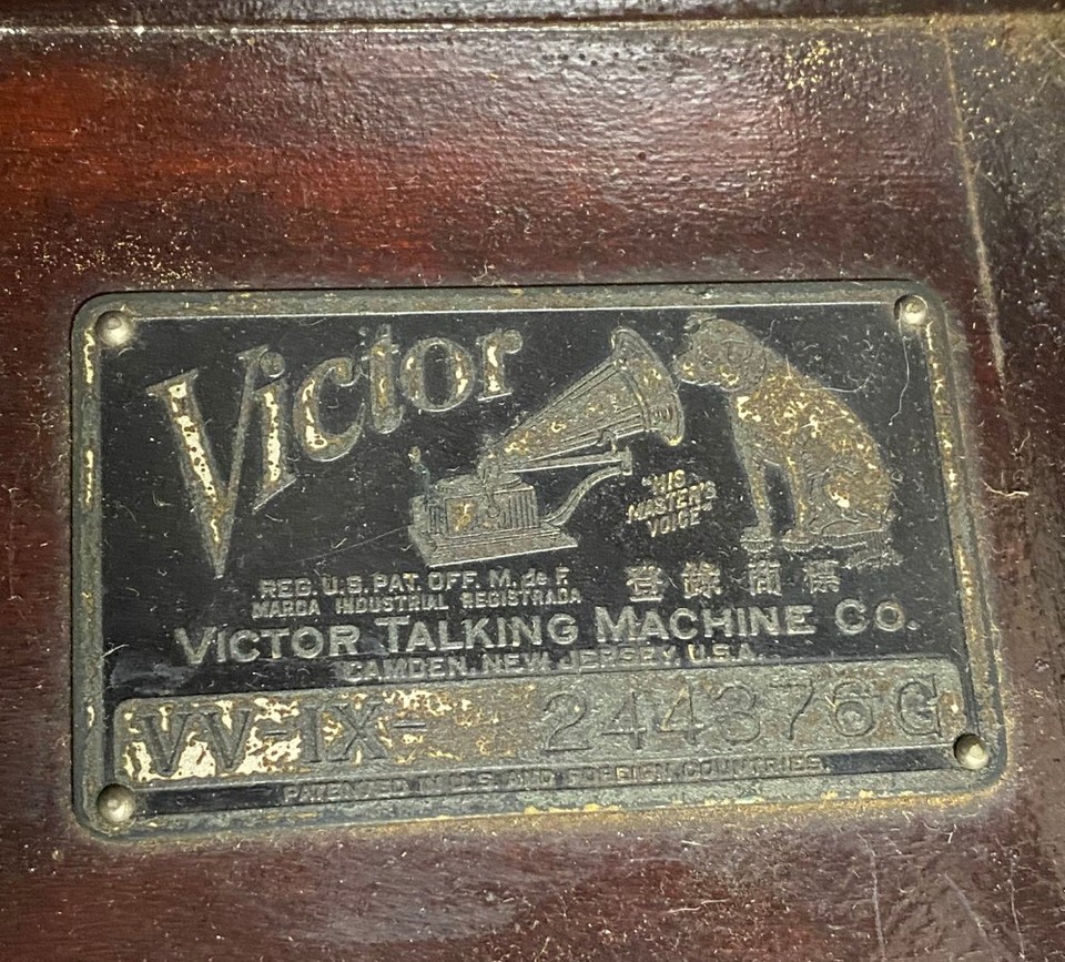 Victor VV-1X Victrola Tabletop 78 RPM Record Crank Phonograph ~ Nice ...