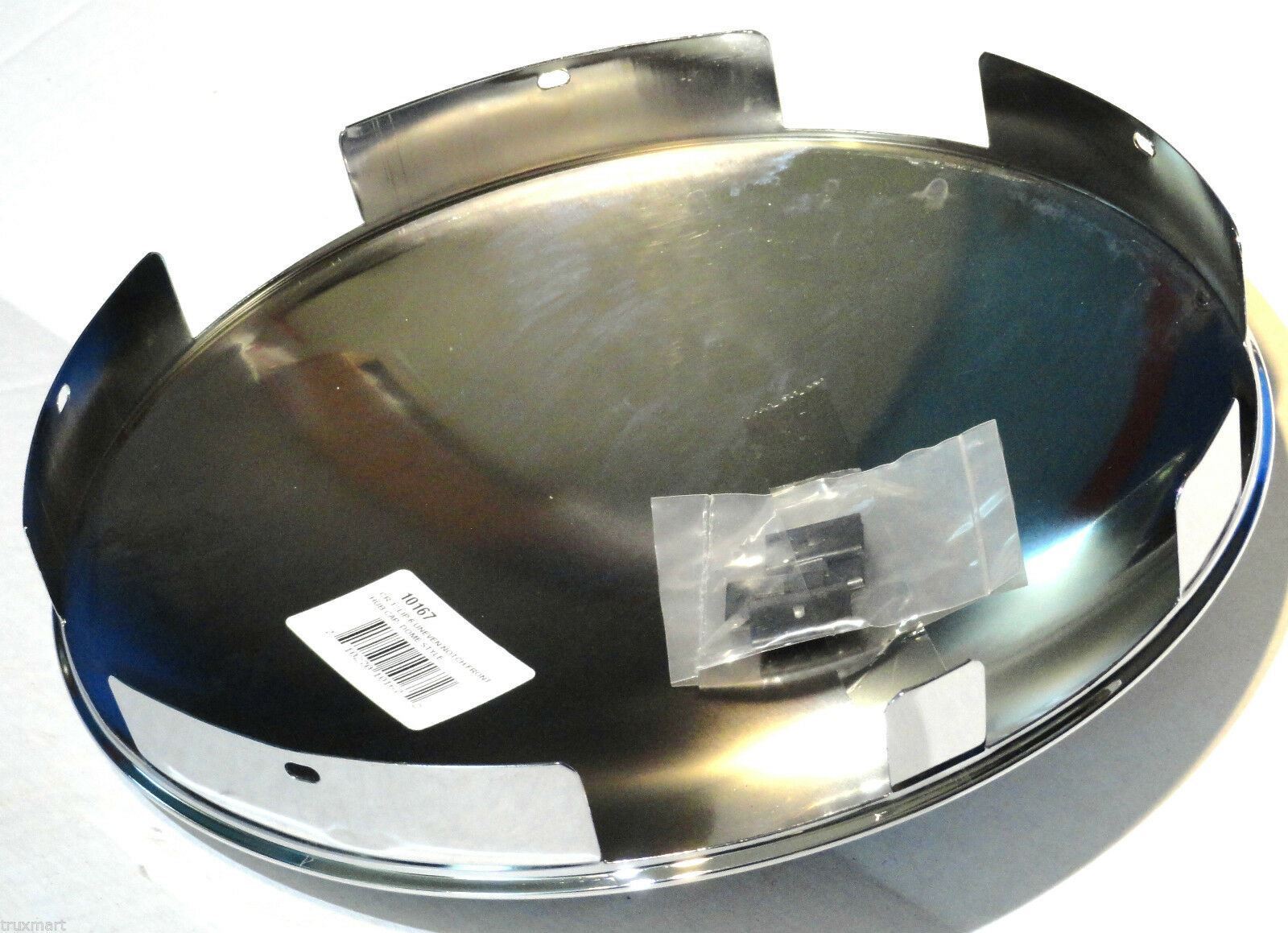 GG Front Hub Caps 6 Uneven Notches Dome Chrome Plated 1" Lip #10515 ...