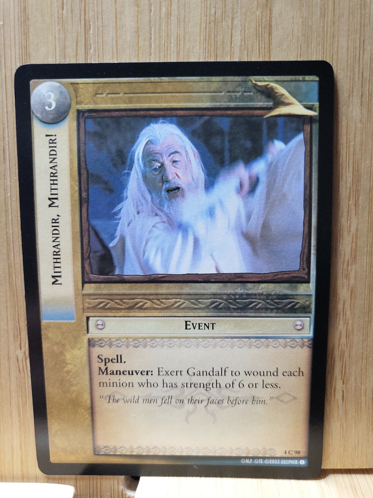 THE LORD OF THE RINGS TCG🏆2002 MITHRANDIR MITHRANDIR!🏆Event -Trading ...