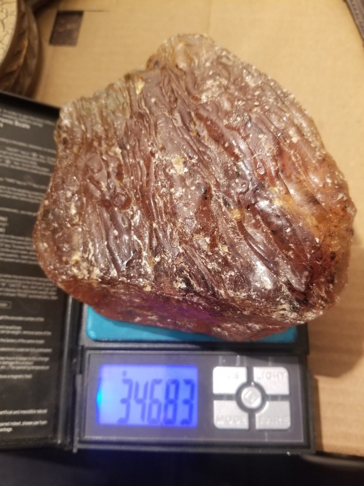 Natural genuine huge rare Baltic amber Stone kahraman 346 gram كهرمان ...