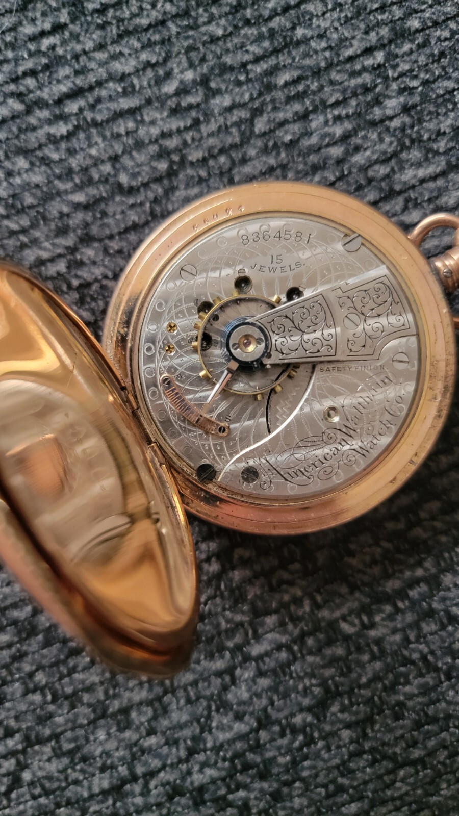 1897 WALTHAM 18s GRADE 820 MODEL 1883 15 JEWEL POCKET WATCH KEYSTONE ...
