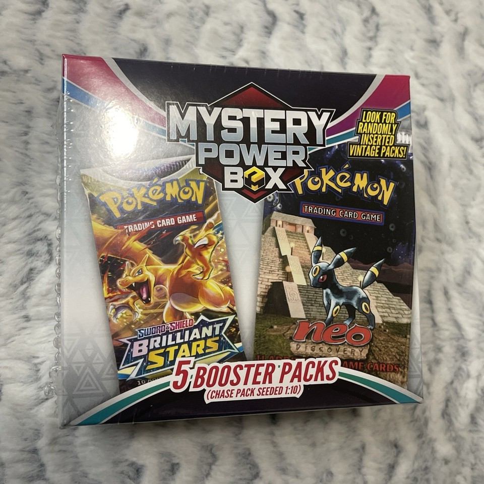 Pokemon Mystery Power Box Chase Pack Seeded 1:10 (5 Booster Packs) NEW ...