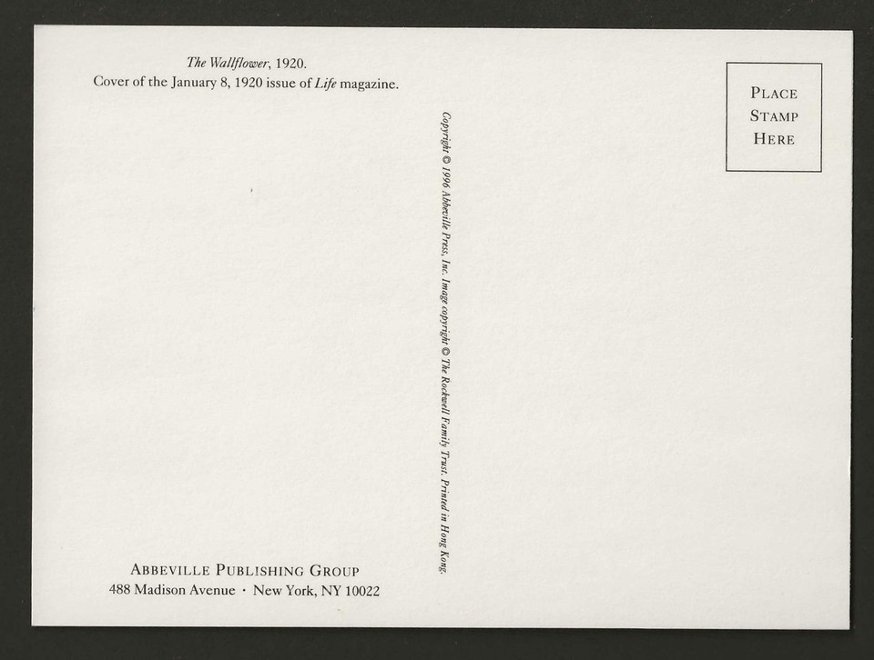 Norman Rockwell The Wallflower Post Card | eBay