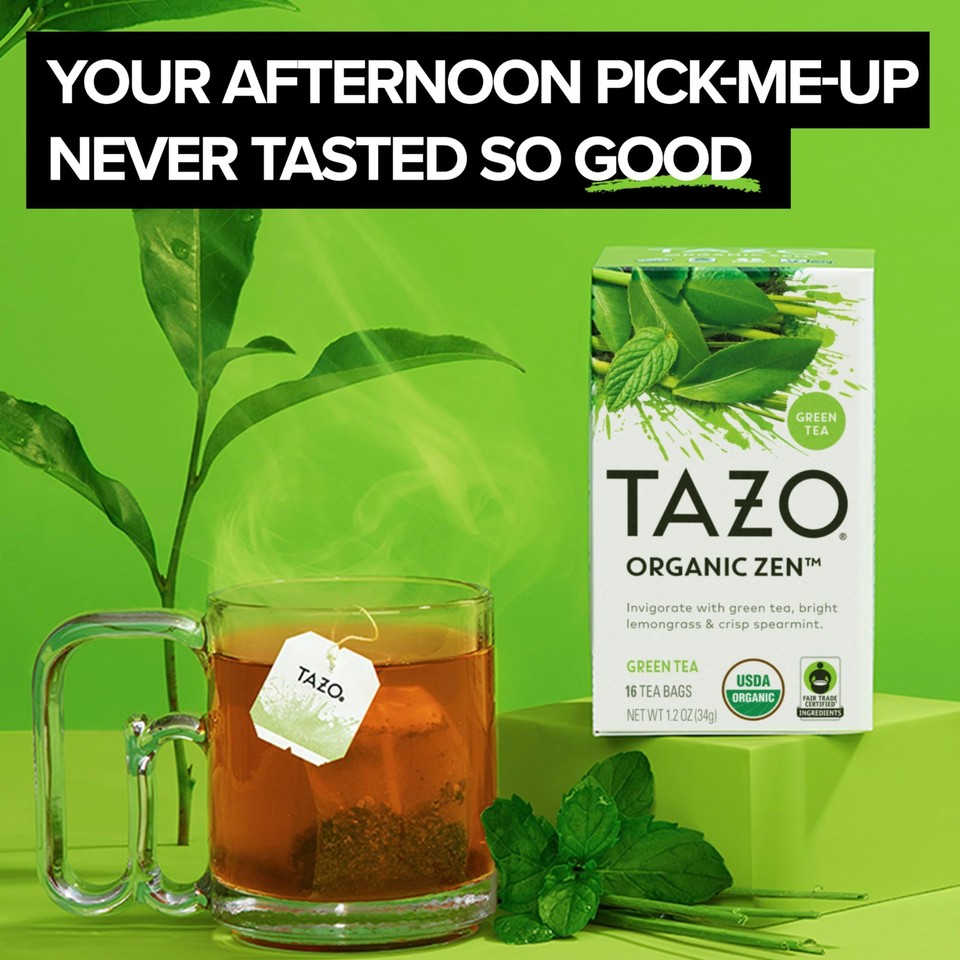 Organic Zen Green Tea, Green Tea Zen for Health and Wellness, 96 Total ...