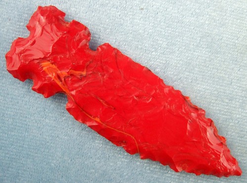 Exceptionally Fine 2 13/16 inch Missouri Jasper Double Notch Haskell ...