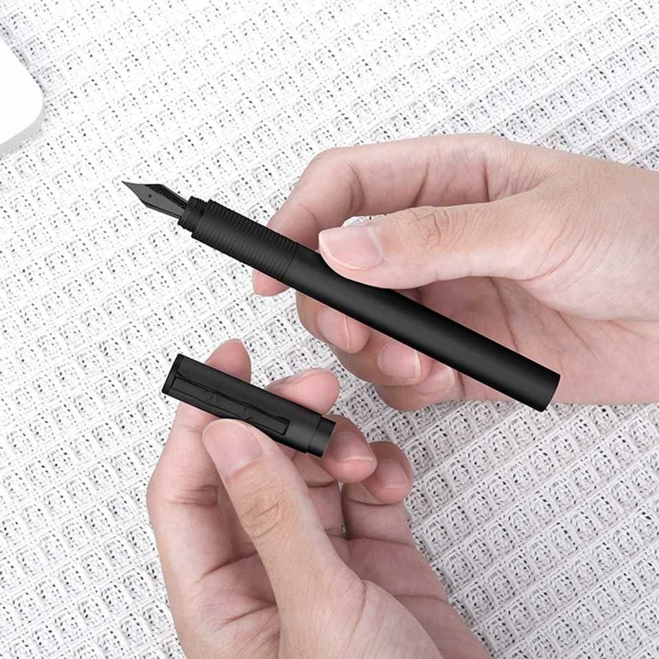 Hongdian H3 Aluminum Alloy Fountain Pen Iridium EF/0.38mm Nib Writing ...