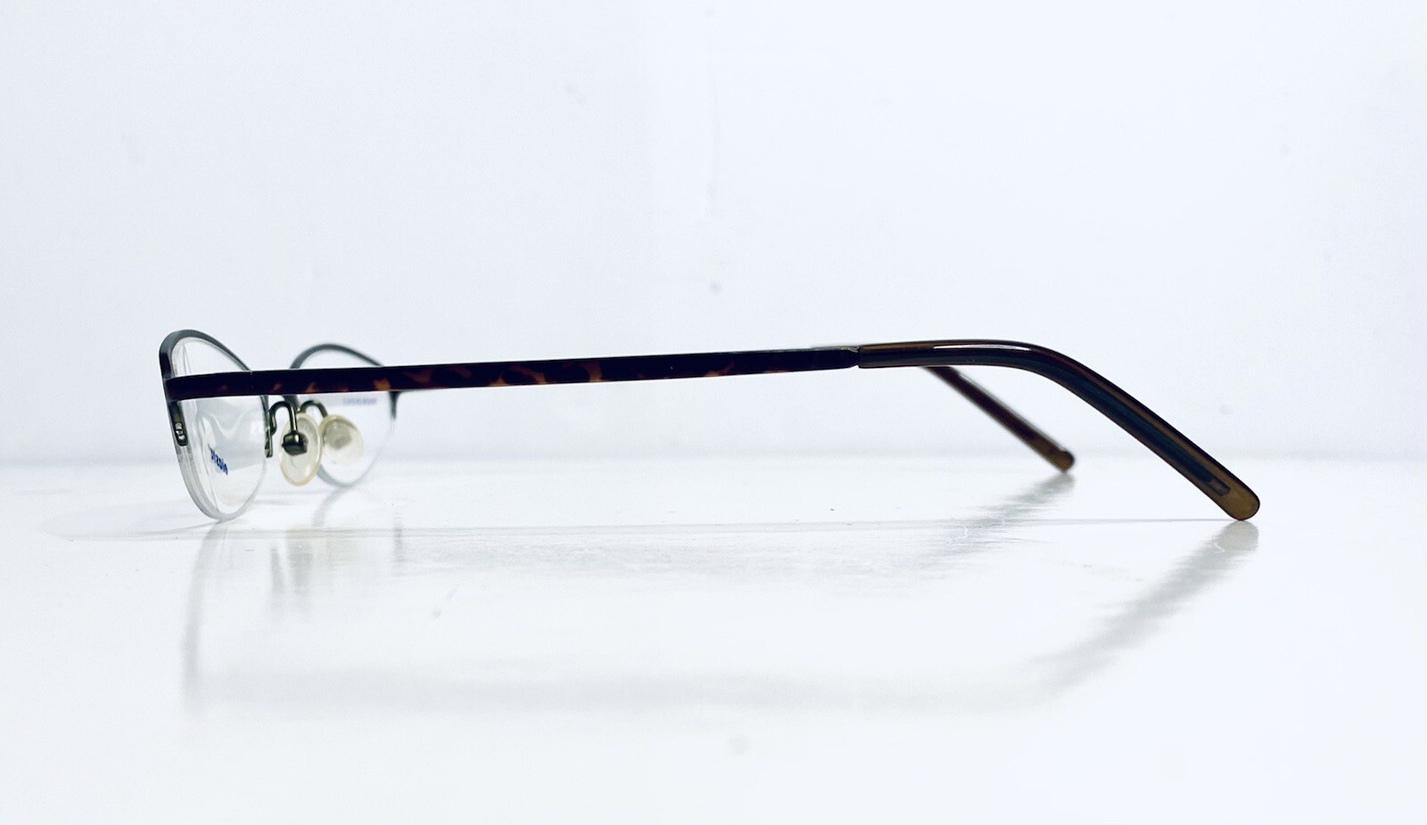 New Safilo Tortoise Metal Half Rim Oval Rectangular Frame Glasses 49 19 ...