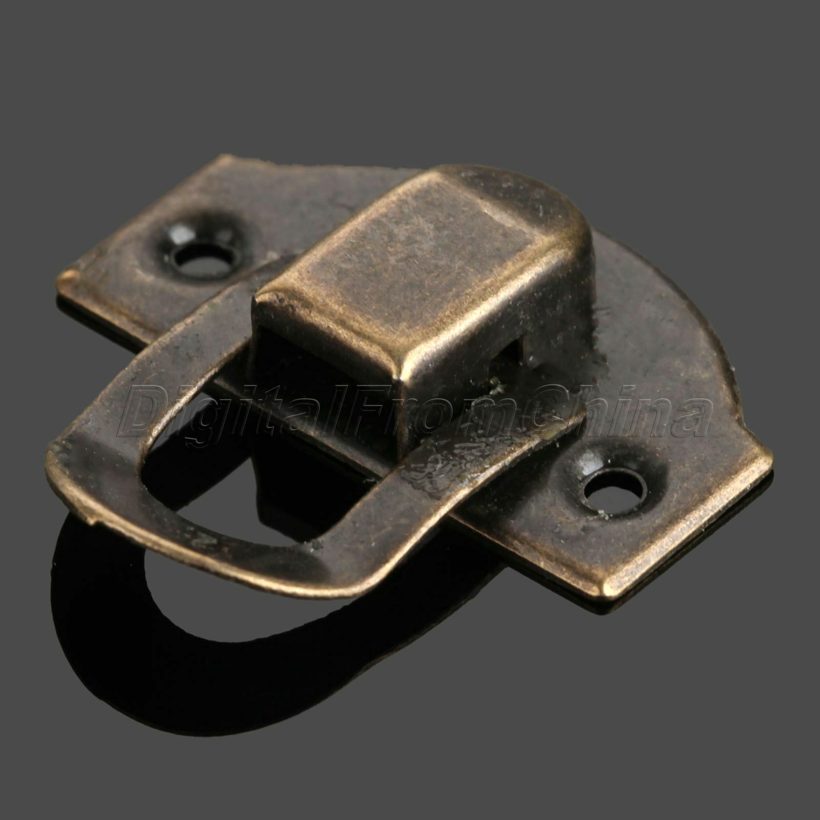 10-50pcs 27*29mm Antique Bronze Gold Mini Lock Buckle Box Case Chest ...