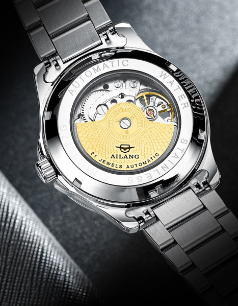 Men's automatic tourbillon watch with luminous water-resistant ...